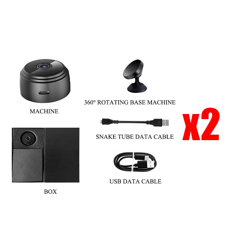 2024 NEW！A9 1080P HD Mini Portable Camera Night Vision Wireless ...