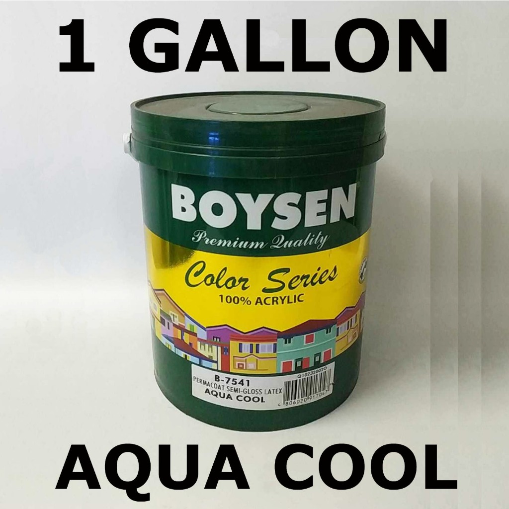 BOYSEN PERMACOAT SEMI GLOSS LATEX AQUA COOL B-7541 ( 1 GALLON