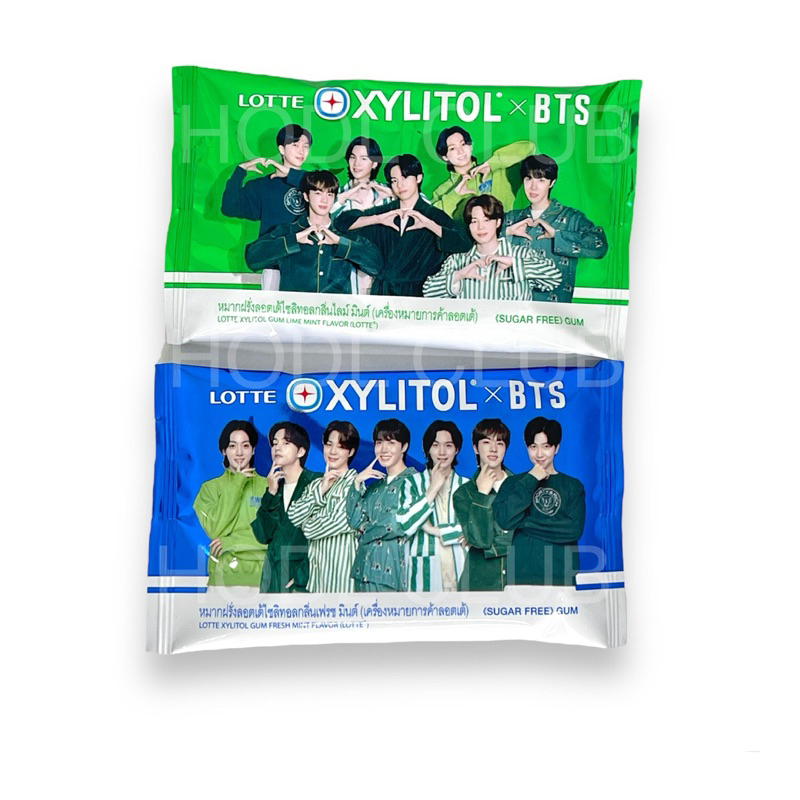 Lotte Xylitol x BTS Sugar Free Gum Mint / Lime Mint 11.6g | Shopee ...