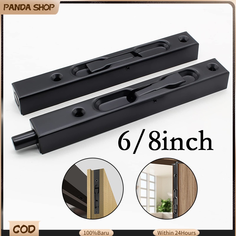 6 inches/8 inches Stainless Steel Door Latch Lock Fireproof Concealed ...