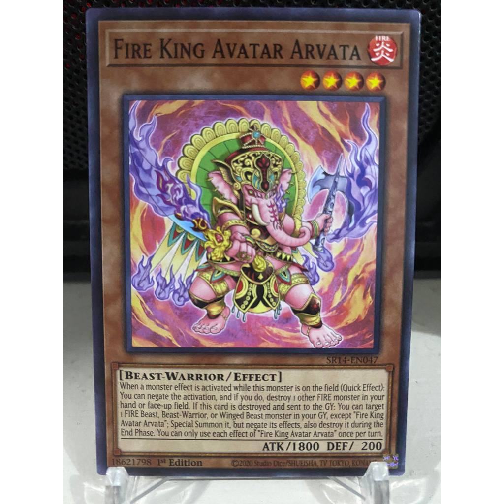 Fire King Avatar Arvata - SR14-EN047 - Common 1st Edition | Shopee ...