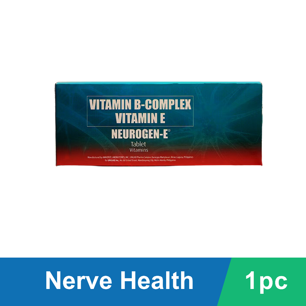 Neurogen E Tablet with Vitamin B and Vitamin E for Nerve Health (PER TABLET) | Shopee Philippines