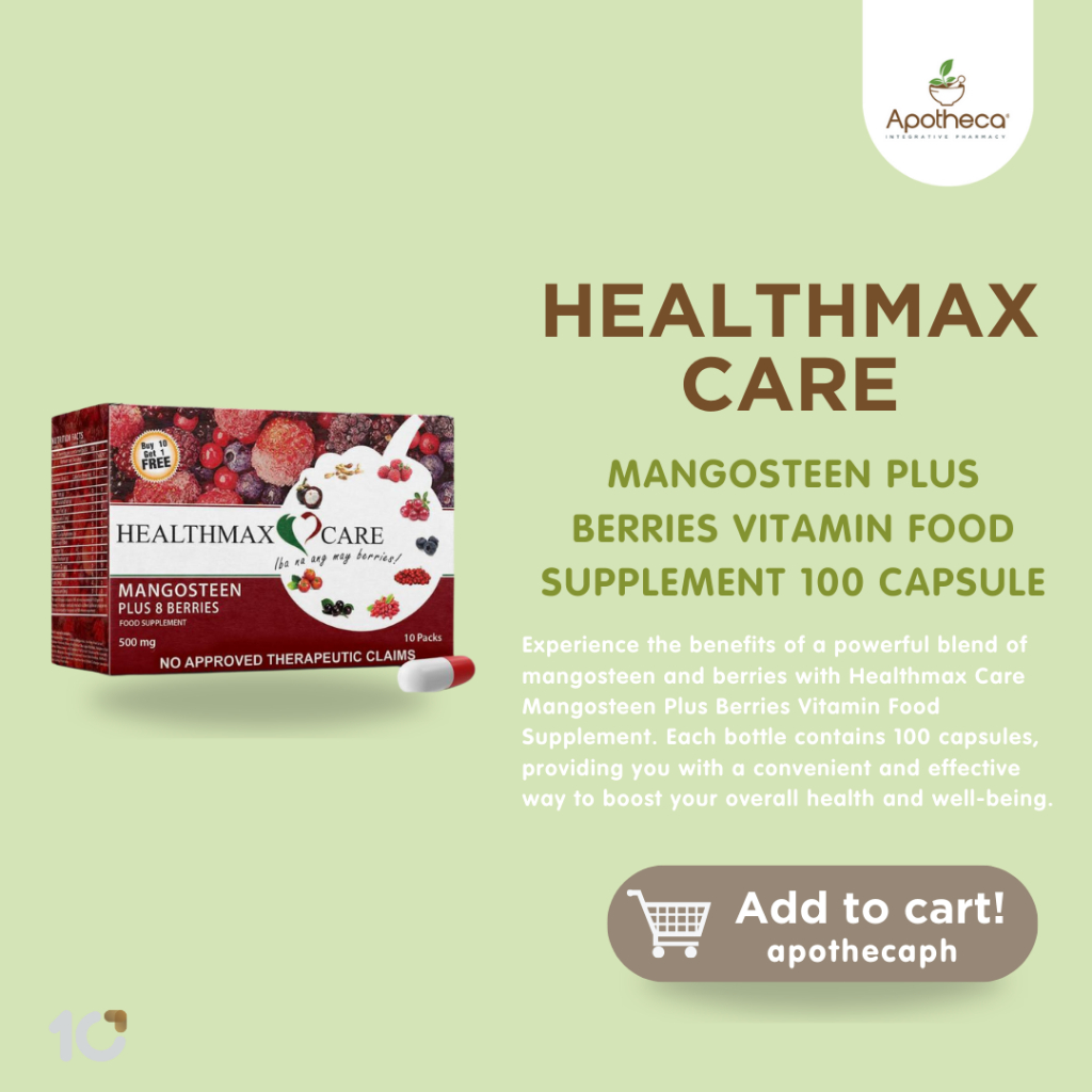 Healthmax Care Mangosteen Plus Berries Vitamin Food Supplement 100 ...