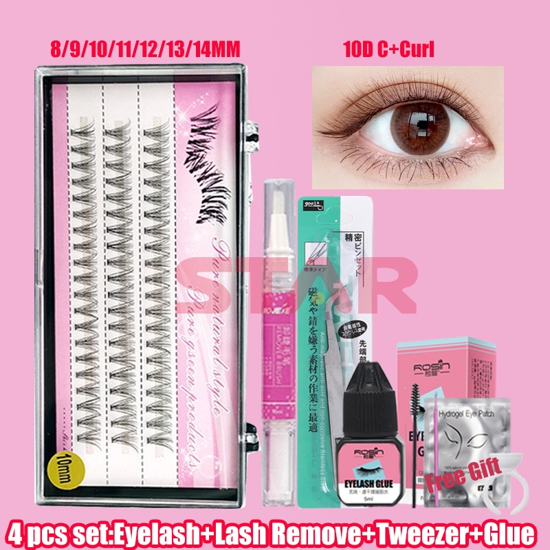 10D 20D C Curl Lash DIY Grafting False Eyelashes Natural Eyelash ...