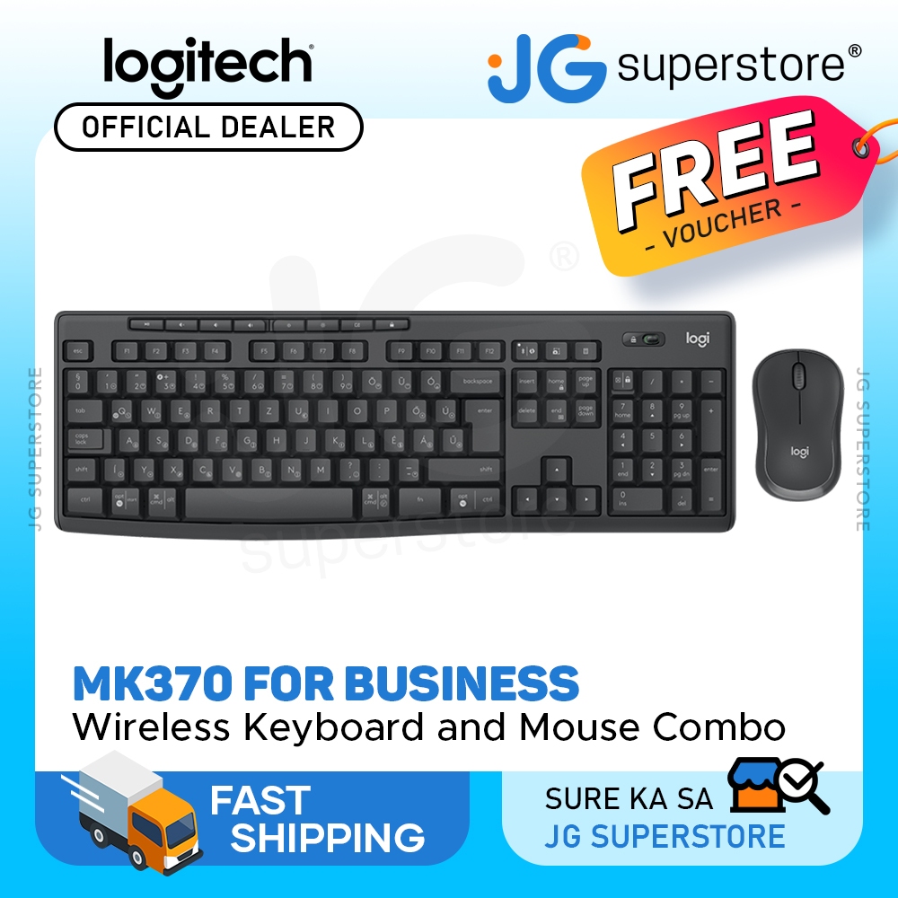 Logitech MK370 Wireless Keyboard & Mouse Combo For Business w/ 112 Keys ...