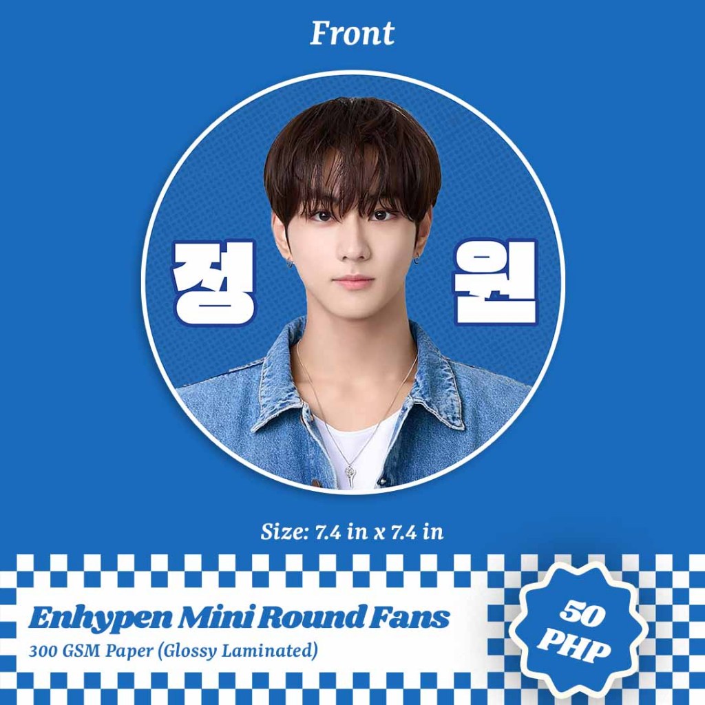 Enhypen Mini Round Fans V2 | Shopee Philippines
