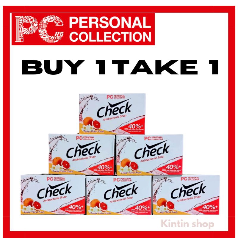 Personal Collection Check Antibacterial Soap with Moisturizer 130g ...