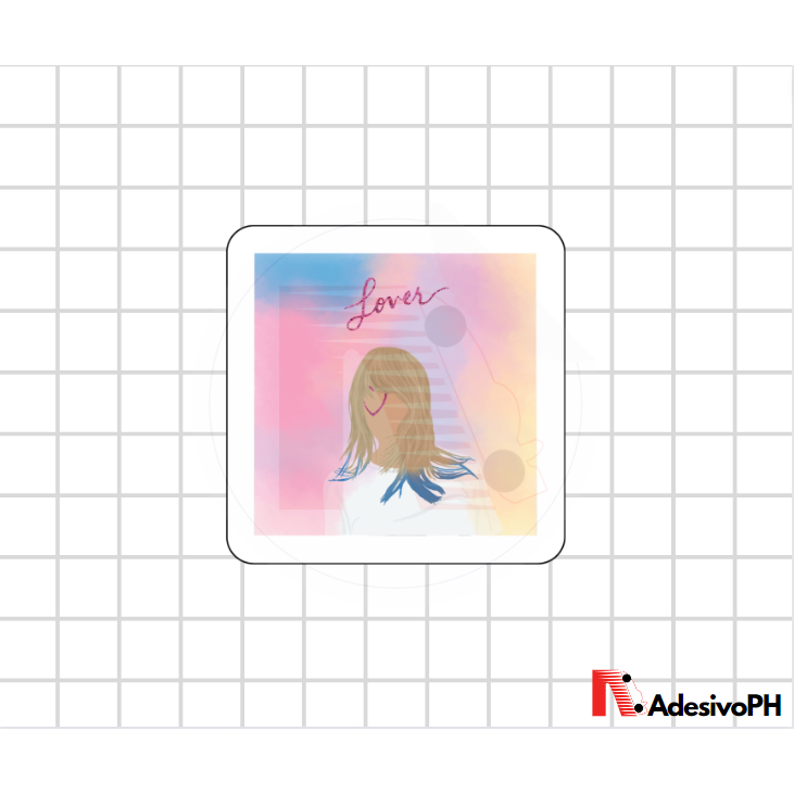 Lover album cover Sticker - TAYLOR SWIFT / MATTE / Waterproof ...