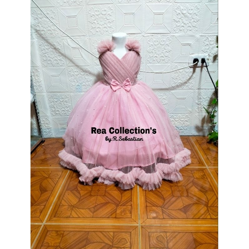 FLOWERGIRLS GOWNS TULLE RAFFLES | Shopee Philippines