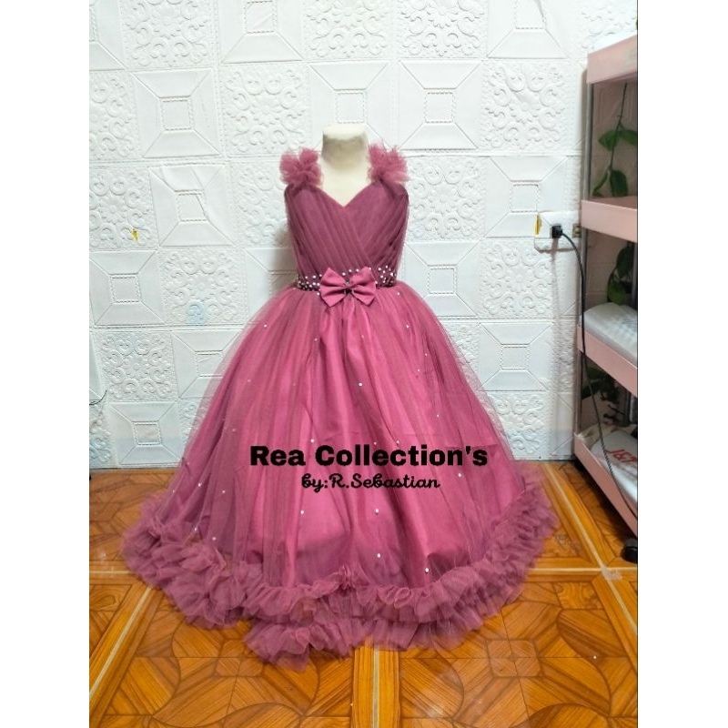 FLOWERGIRLS GOWNS TULLE RAFFLES | Shopee Philippines