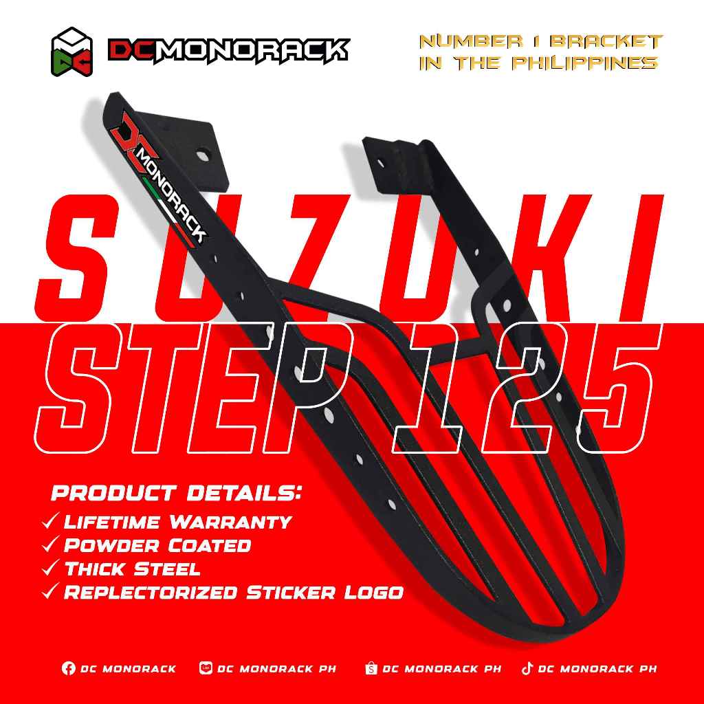 STEP (SUZUKI) - ORIGINAL DCMONORACK BRACKET (OFFICIAL STORE) | Shopee ...