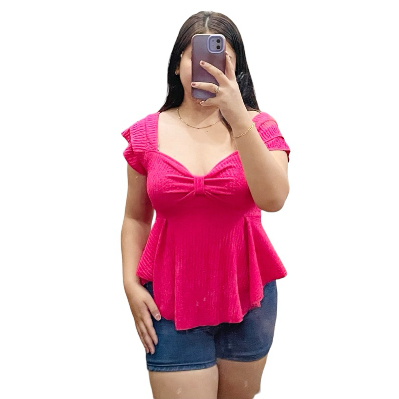 Barbara Tops S-XL Size | Shopee Philippines