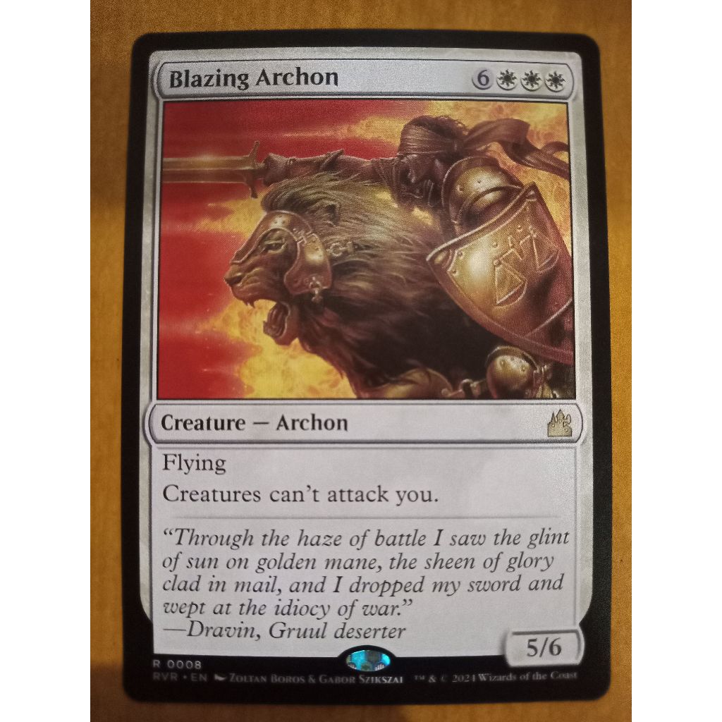MTG Blazing Archon Rare Ravnica Remastered RVR Magic the Gathering ...