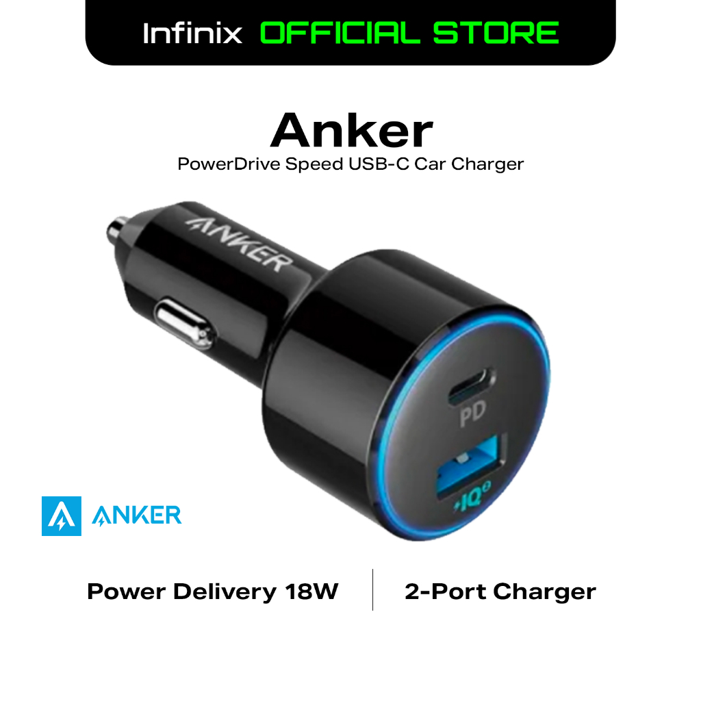 Infinix Anker PowerDrive Speed+ USB C Car Charger | Shopee Philippines