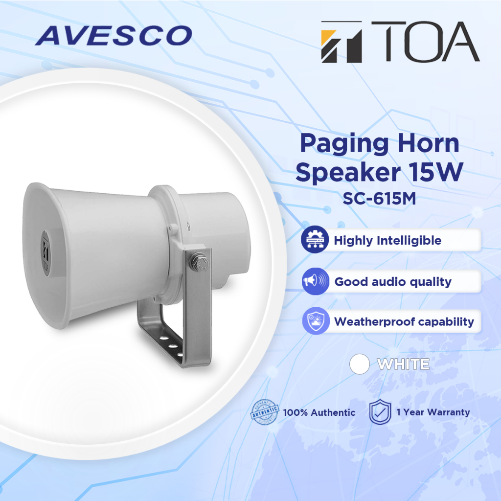TOA 15W Horn Speaker SC-615 | Shopee Philippines