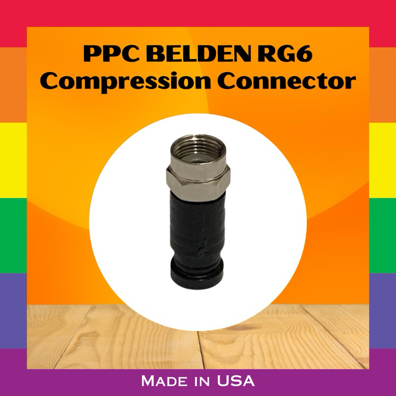 PPC BELDEN RG6 COMPRESSION CONNECTORS | Shopee Philippines