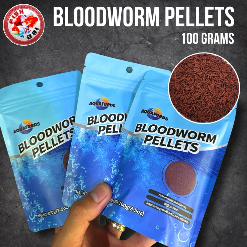 Bloodworm Pellets by Aquafeeds | Kaiju Blood Worm w/ Probiotics | Fish ...