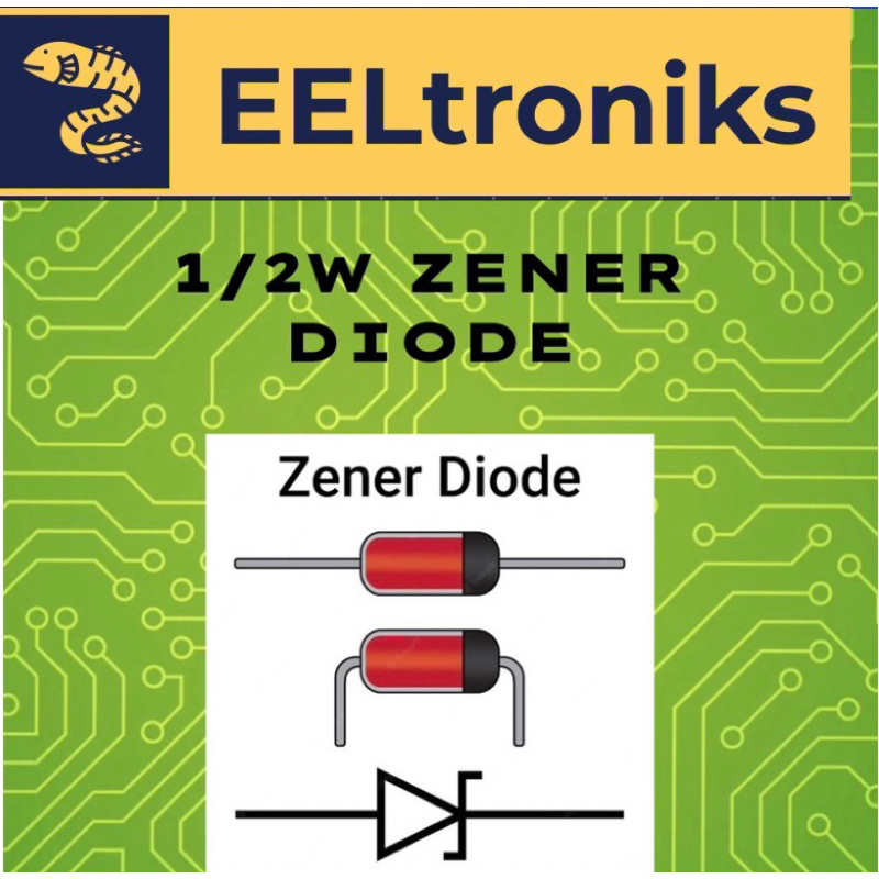 ZENER DIODE 1/2W 9.1V 10V 12V 13V 15V 16V 18V 20V 22V 24V 27V 1/2 Watt 10 PCS/ SET | Shopee ...