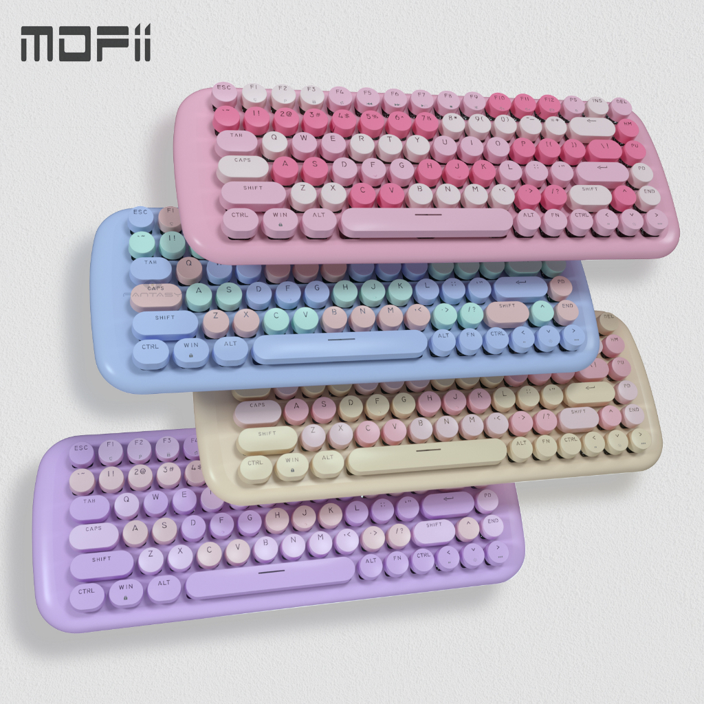 MOFII New Version CANDY M Wired White Light Mechanical Keyboard with 10 ...
