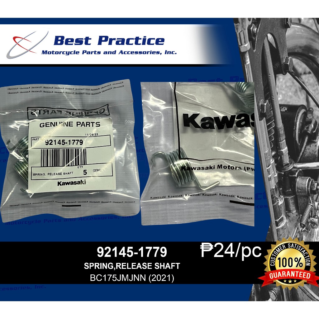 Kawasaki SPRING CLUTCH RELEASE SHAFT Barako B1 B2 Genuine 92145-1779 ...