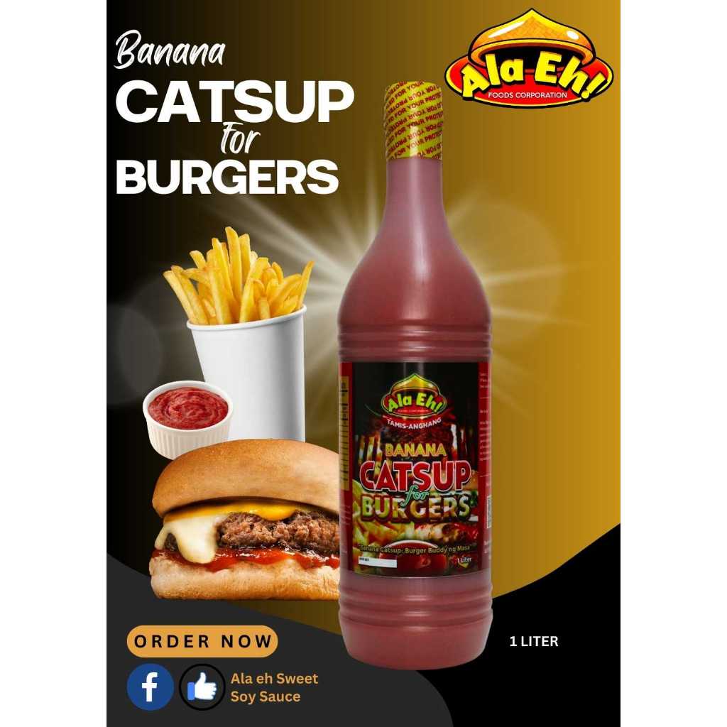 Catsup for Burger Tamis Anghang Ala Eh! 1 Liter | Shopee Philippines