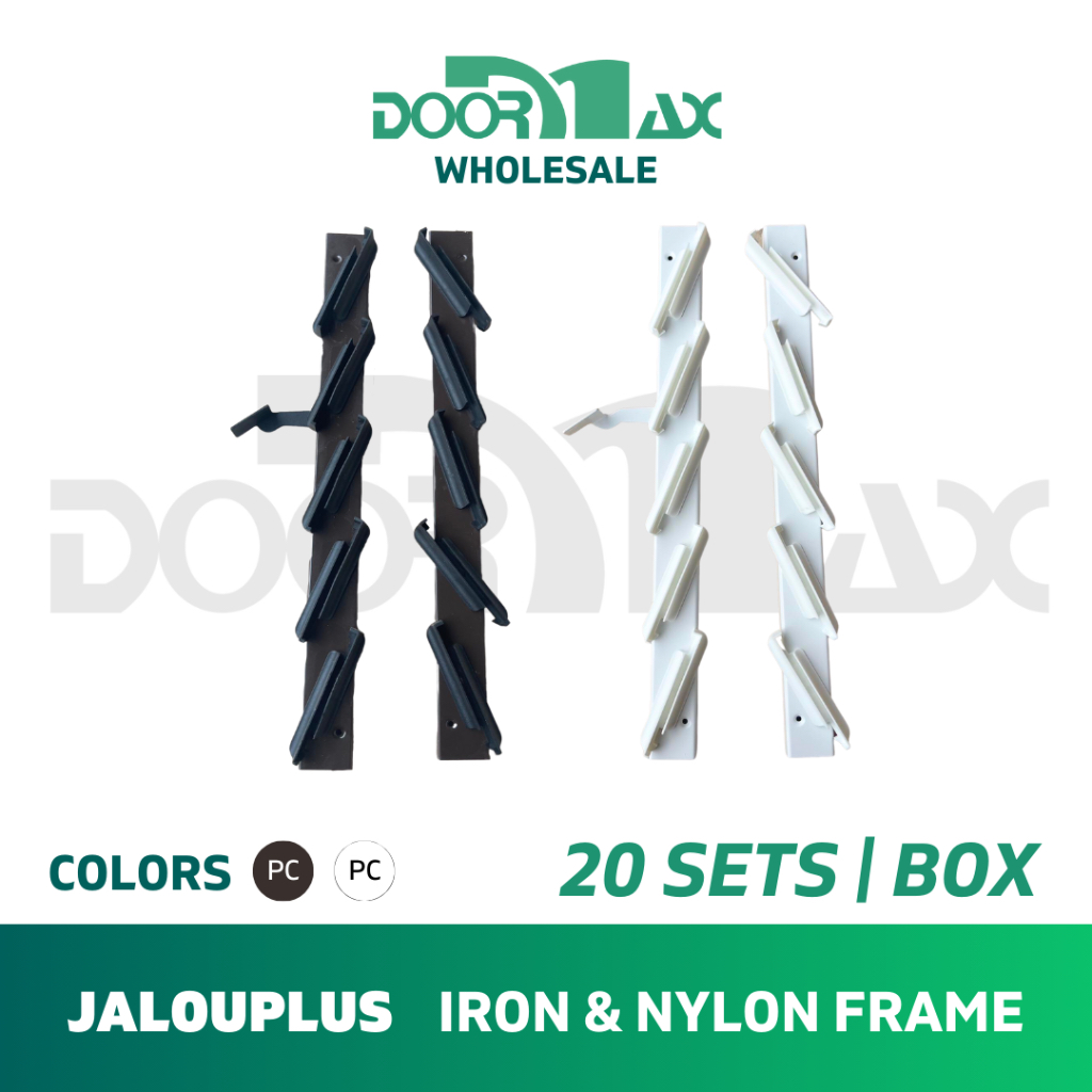 DOORMAX WHOLESALE Jalouplus Iron Powder Coated Steel Nylon Jalousie ...