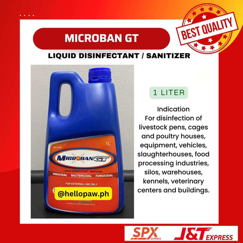Microban GT 1 Liter (ACTUAL PHOTO) | Shopee Philippines