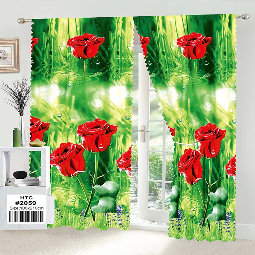 98K New Design 100x210CM Curtain For Window Kurtina Door Curtain Lace ...