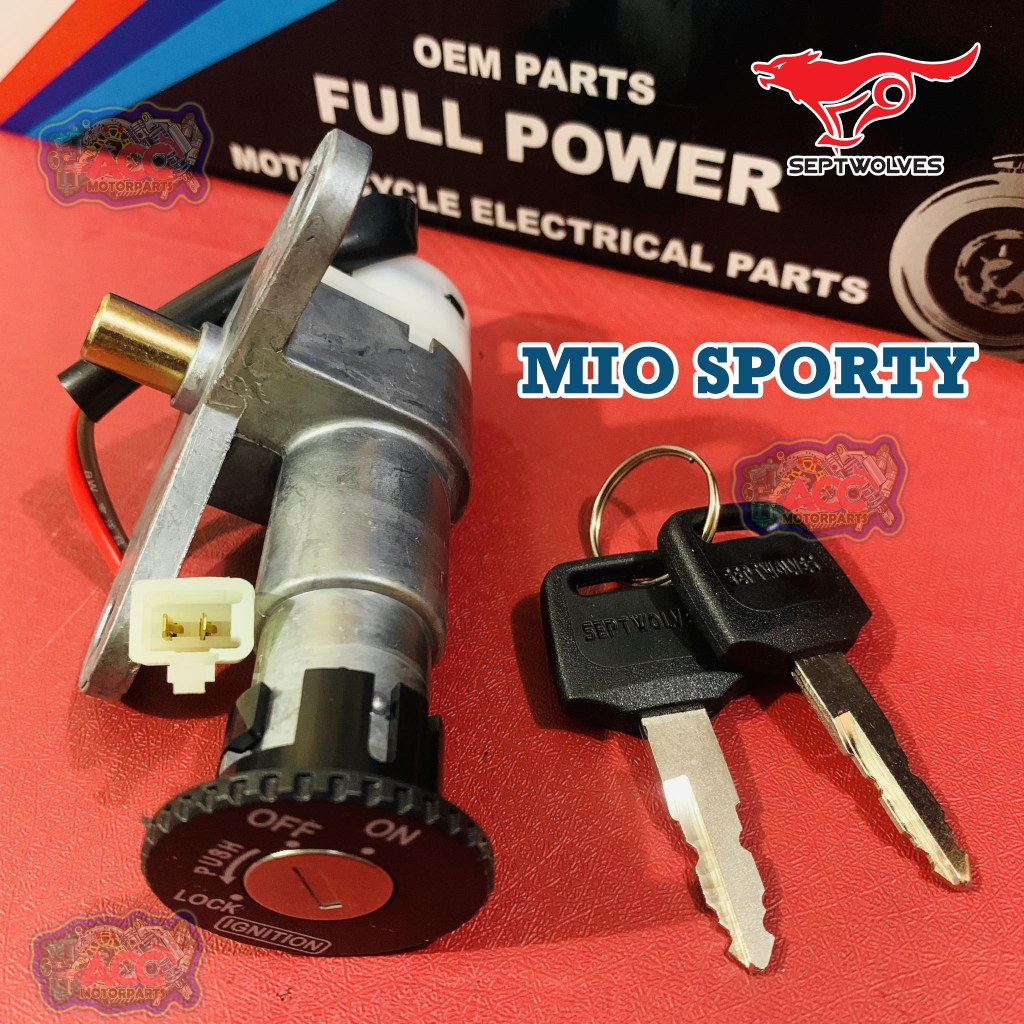 ACC Motorparts Mio Sporty Main Ignition Switch with Keys | Shopee ...
