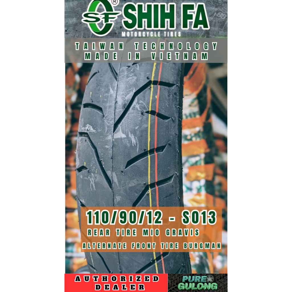 SHIHFA 110/90-12 GRAVIS TUBELESS TIRES MADE IN VIETNAM TAIWAN ...