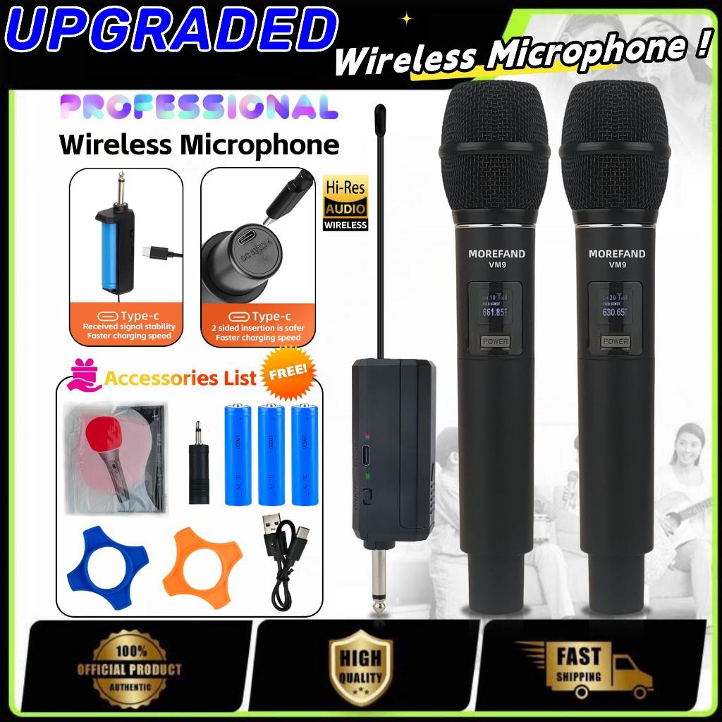MOREFAND VM9V1/V2 Wireless Microphone bluetooth microphone mic bluetooth karaoke wireless mike ...