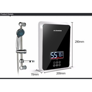 Water Heater Set 6000W Home Multi Point Shower heater 3 Seconds Quick ...