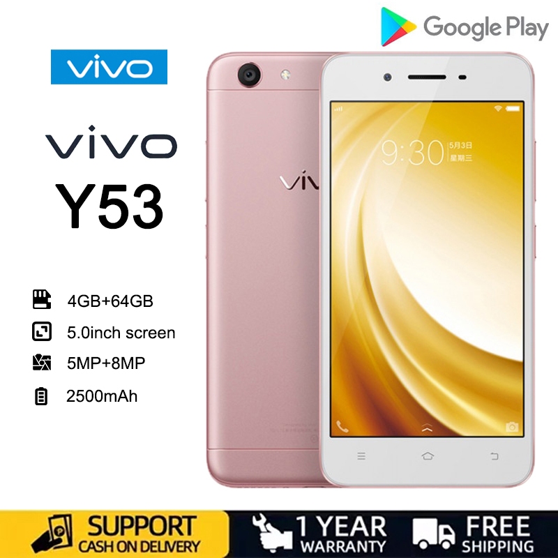 vivo y53 original phone 4G WI-FI Online learning Mobile phones original 4GB+64GB Cellphone Sale ...