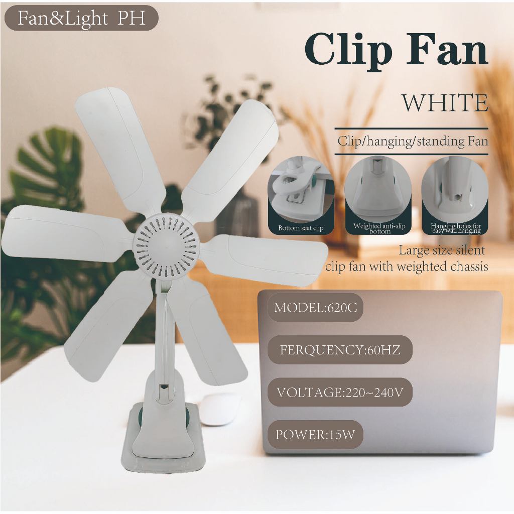 Super power saving portable clip electric fan 6 blade 6 blades Mini ...