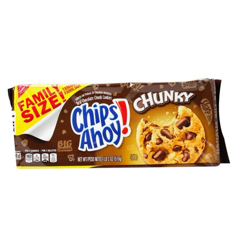 Nabisco Chips Ahoy Chunky Chocolate Chip Cookies Family Size 510g ...