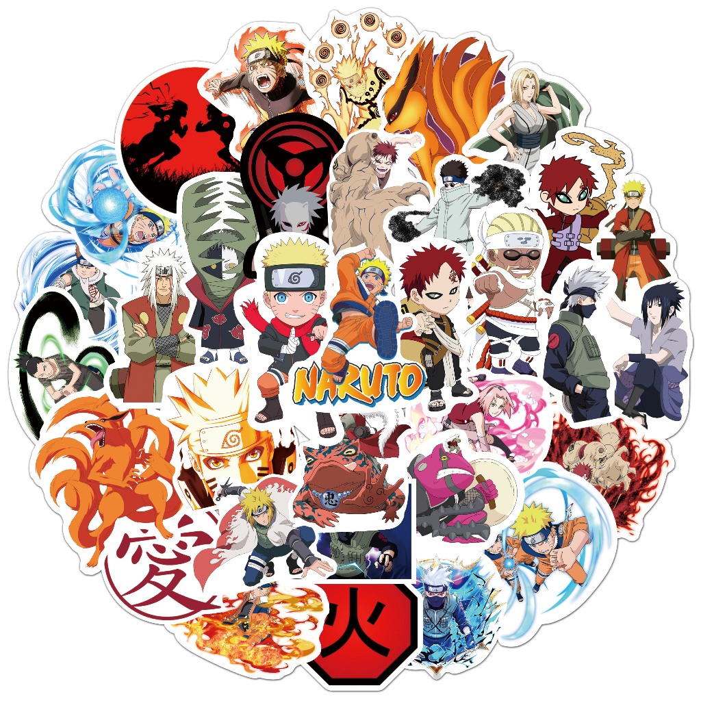 50PCS NARUTO design L50-Naruto waterproof sticker | Shopee Philippines