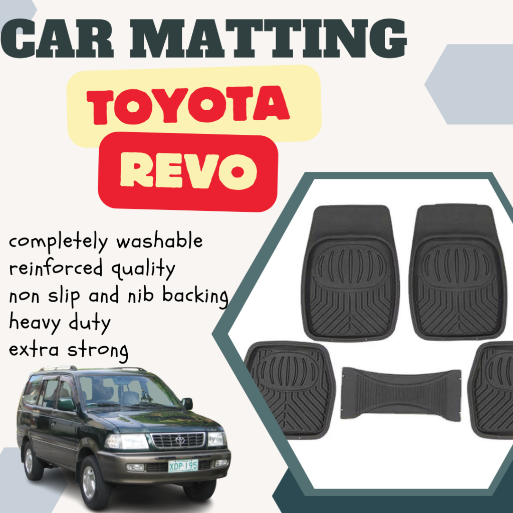 TOYOTA REVO 5pcs. High Quality Car Floor Mat Anti-slip Mat Palanggana ...