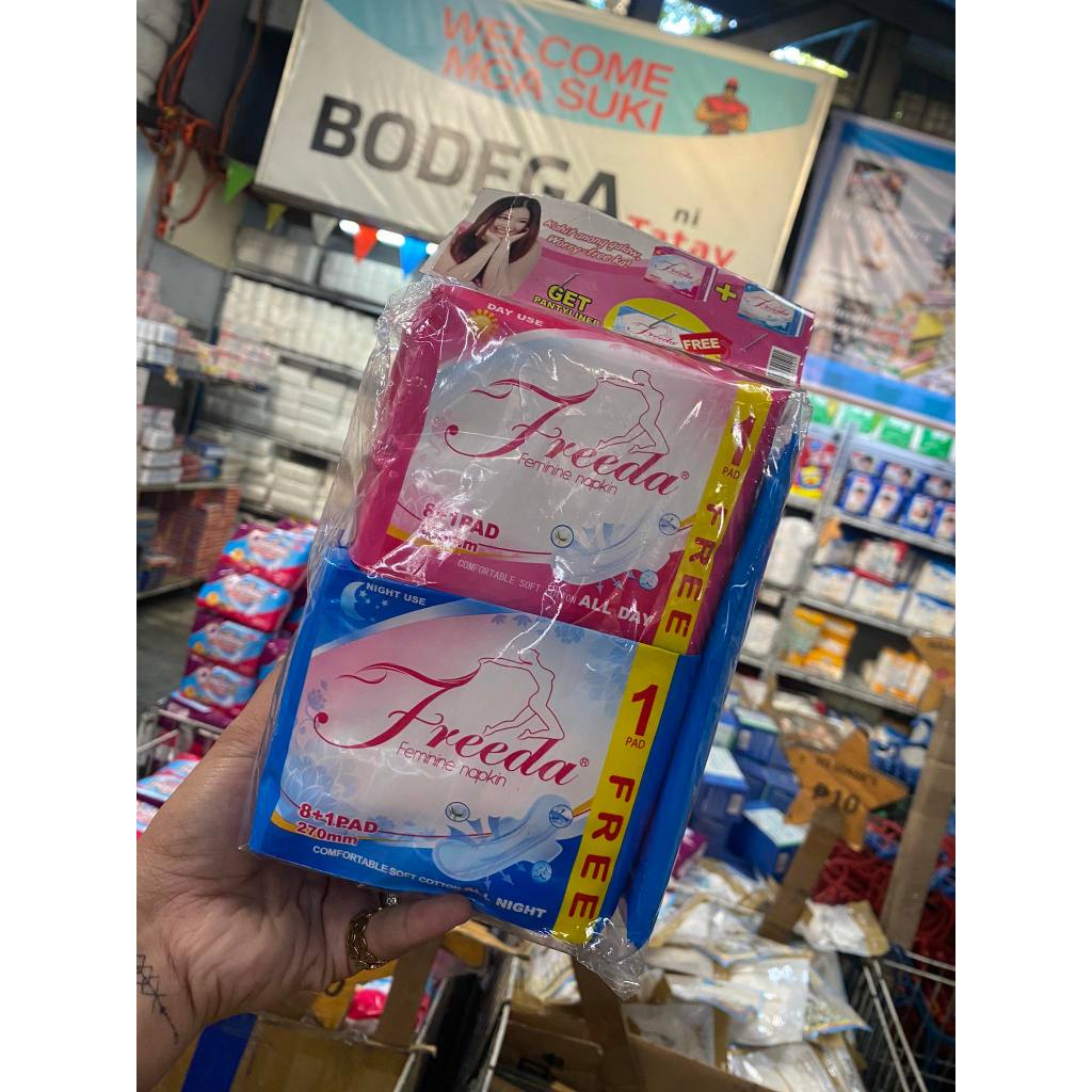 FREEDA | NAPKIN | WITH | FREE | NAPKIN | |PANTYLINER | Shopee Philippines