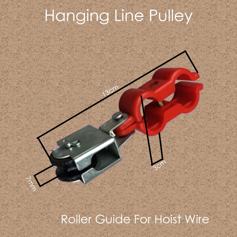 Wonder Makers Hanging Line roller guide for hoist wire Cable Pulley ...