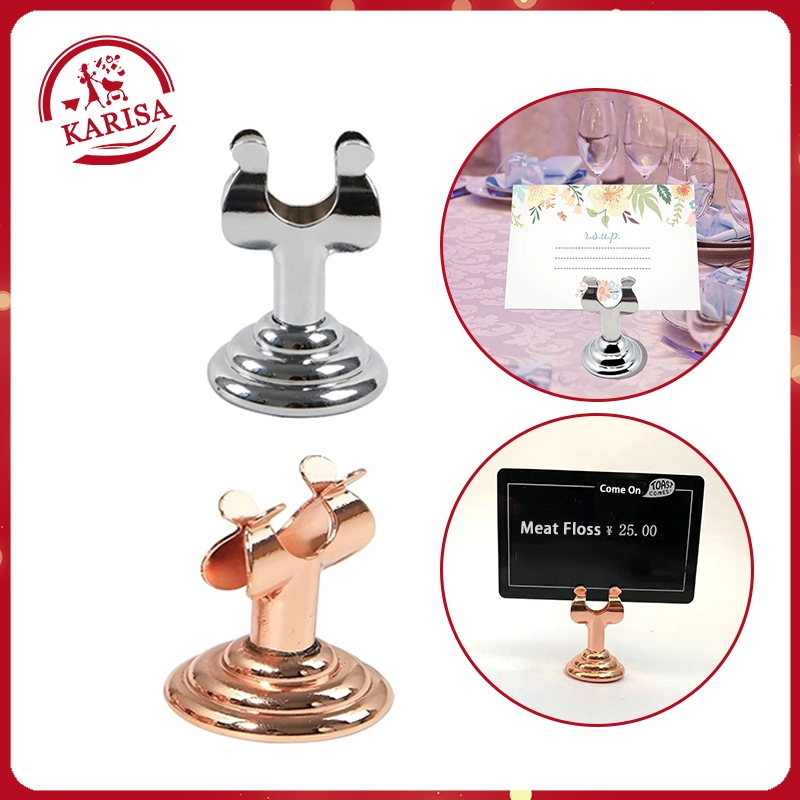 Table Number Holders Metal Menu Holder Postcard Clip Photo Holder Table ...