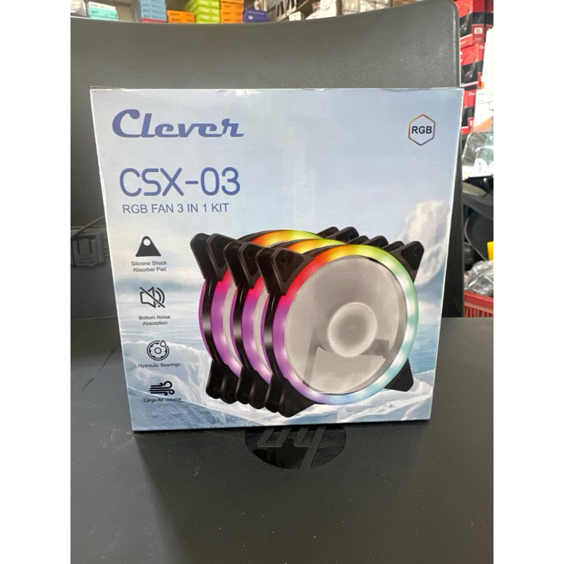 clever csx-03 rgb fan 3in1 kit chasis fan | Shopee Philippines