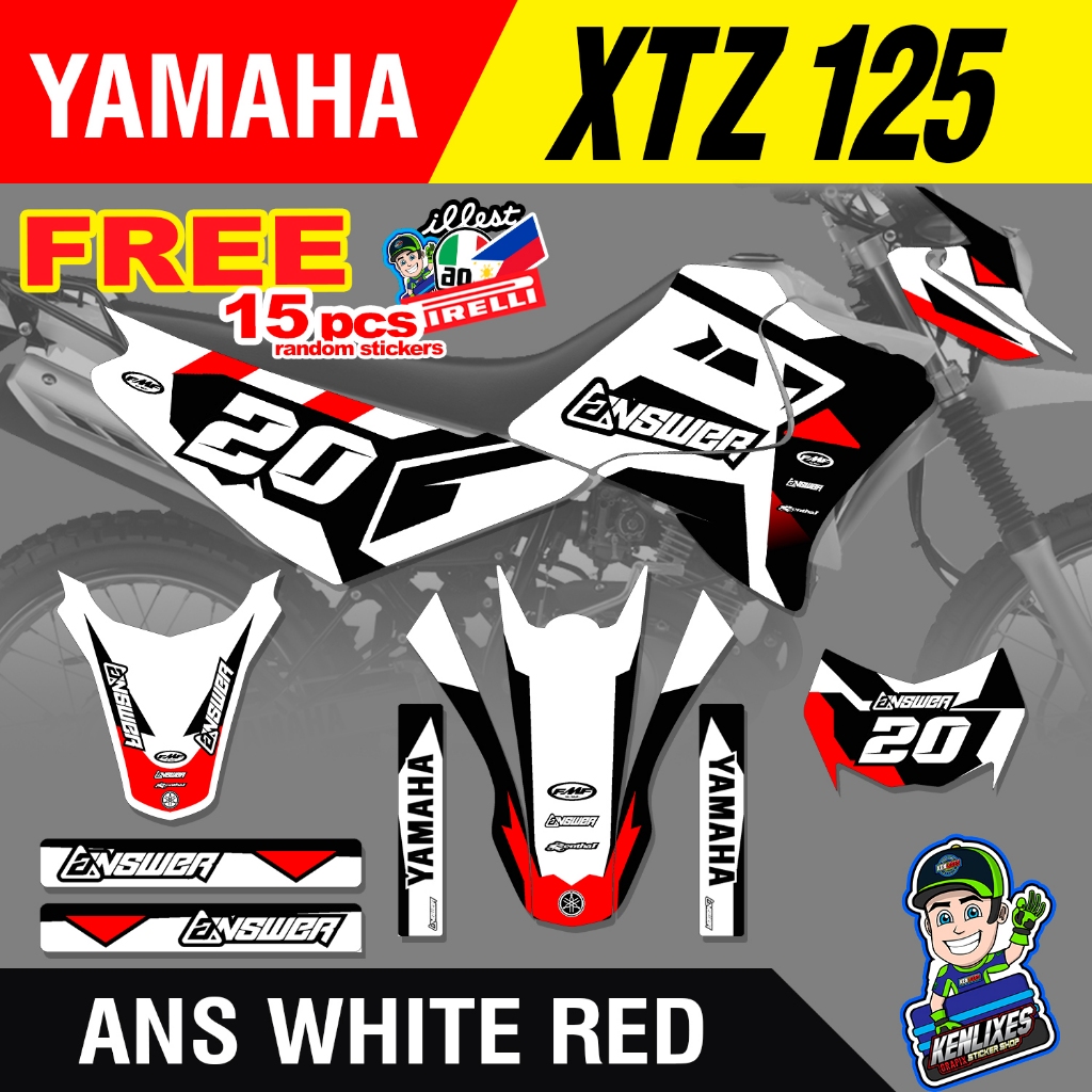 YAMAHA XTZ 125 Full Decals Sticker Body (ANS EDITION) | Shopee Philippines