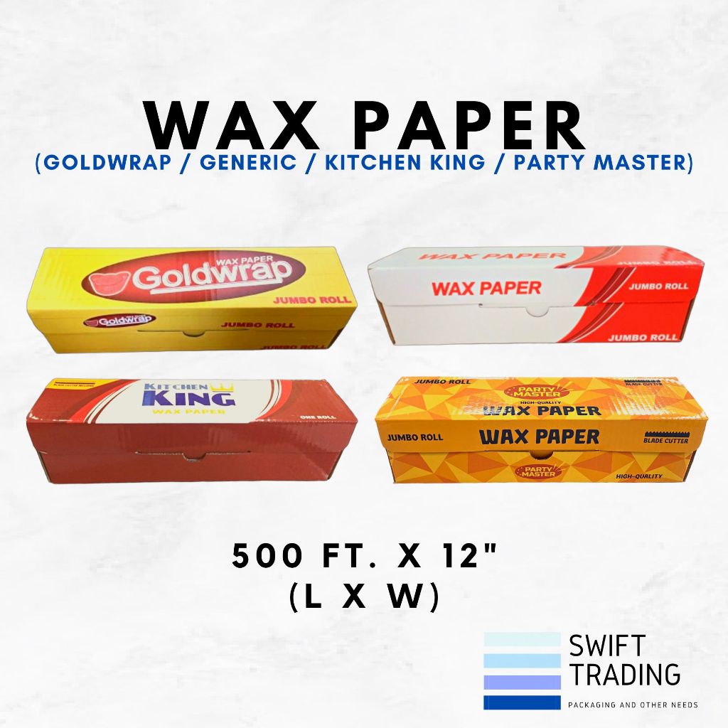 Wax Paper Jumbo Roll(12 inches x 500ft.) Goldwrap / Kitchen King ...