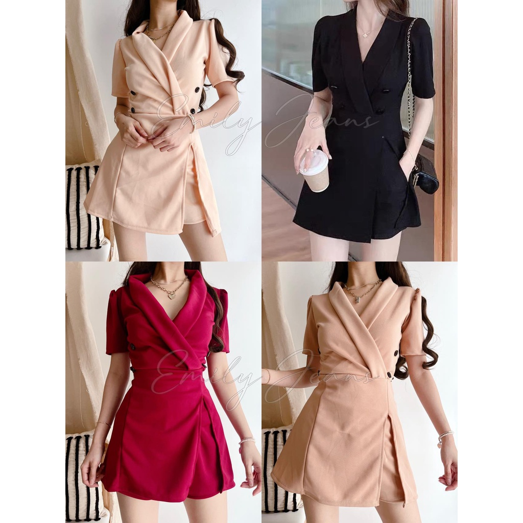 EMILY Korean 2 in 1 Office Set Attire or Casual Wear Dress 10714 ...