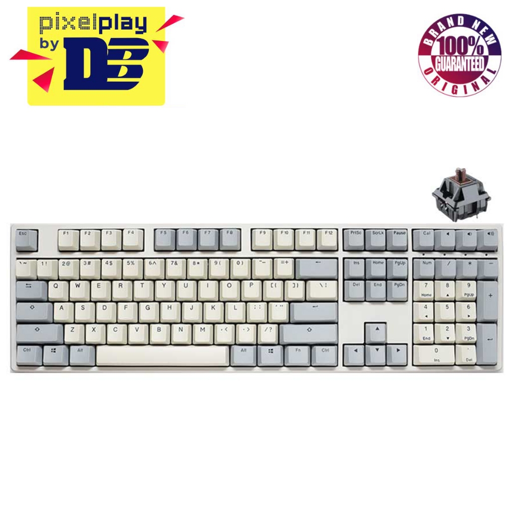 Ducky Origin Vintage Double Shot PBT Mechanical Keyboard (Cherry RGB ...