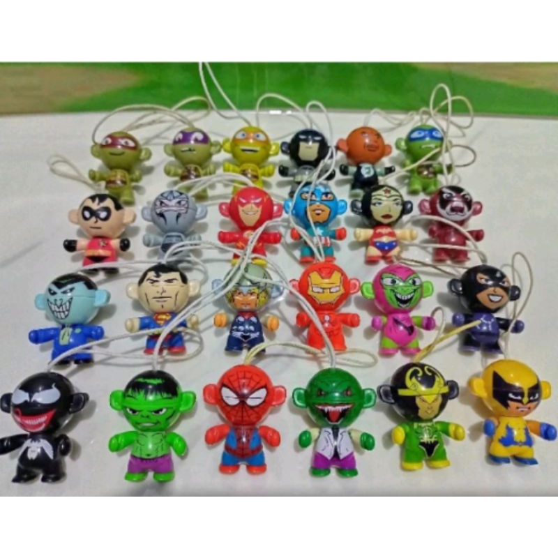 Kinder Surprise Egg 6PC's Random (Marvel, DC & TMNT) Charm Keychain ...
