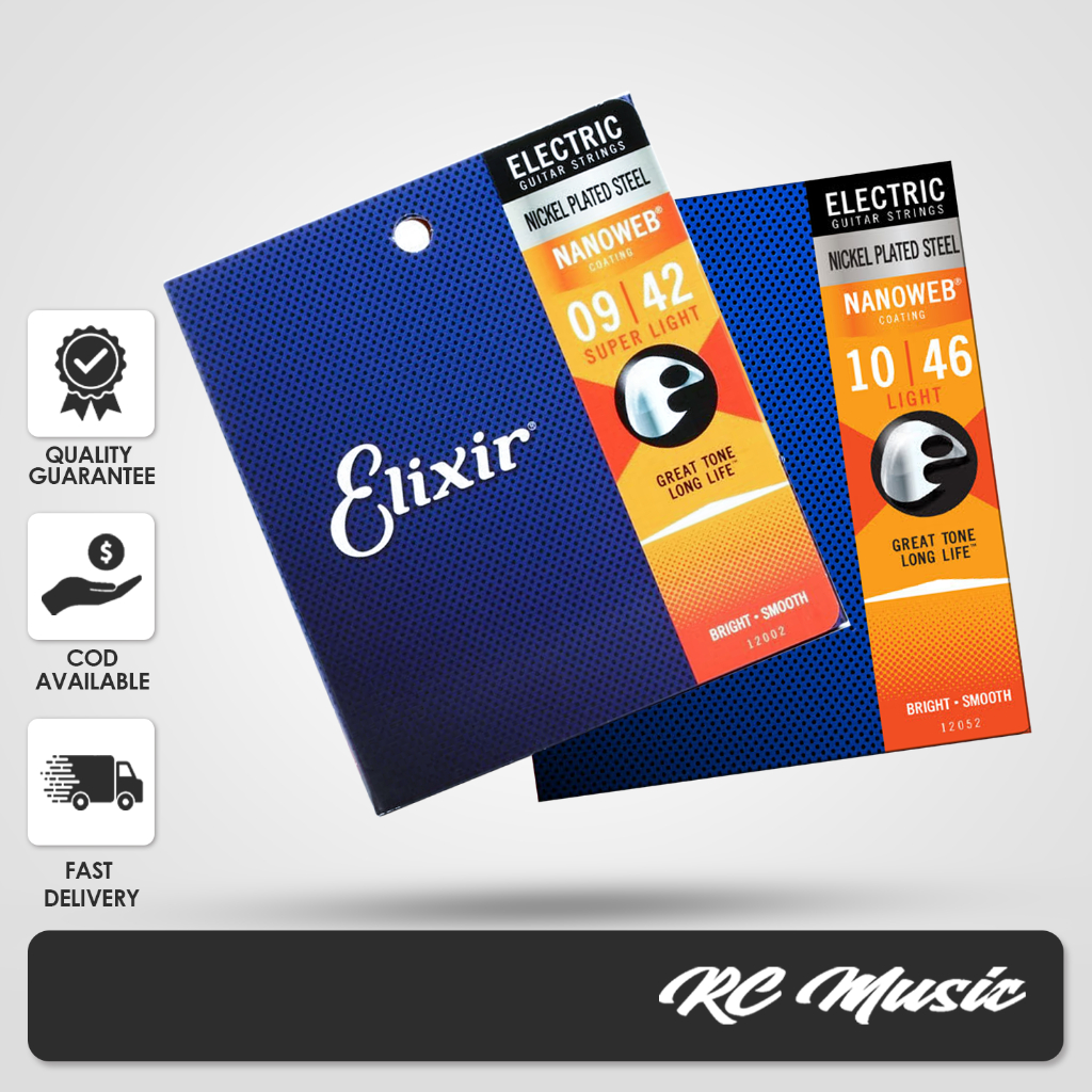 RC Music Elixir 12052 12002 Nanoweb Coating Nickel Plated Steel ...