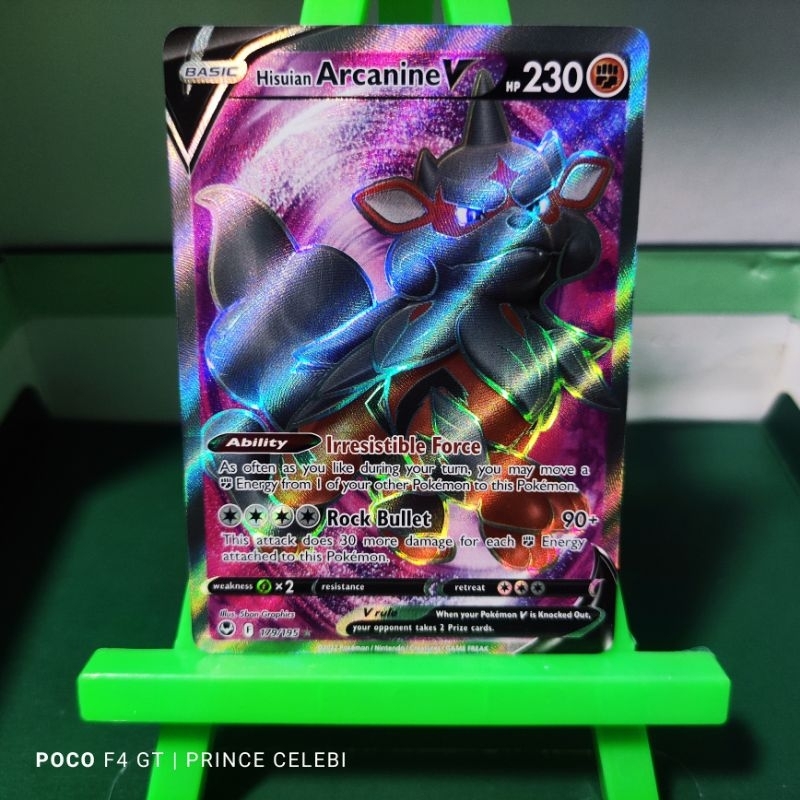 Pokemon TCG - Hisuian Arcanine V Full Art | Shopee Philippines