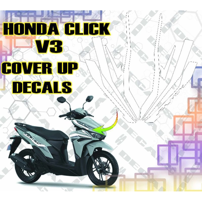 Honda Click V3/ Cover up Decals | Shopee Philippines