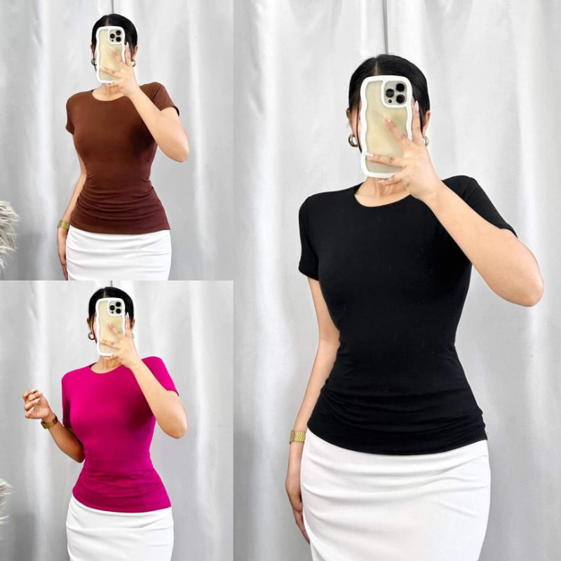 Basic Top Seamless Double lining Full Length S-L | cacashopphonlineshop ...